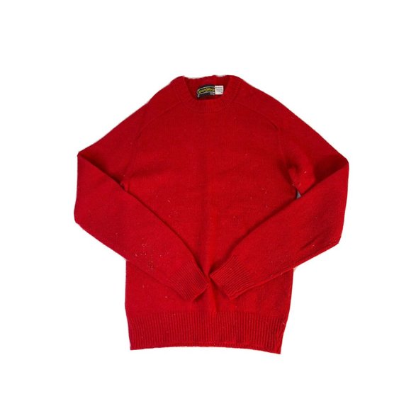 Vintage | Sweaters | Vintage Blank Wool Blend Distressed Crewneck ...